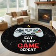 6ft Round Rug Cartoon Games Area Rugs for Living Room Bedroom Washable ...