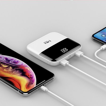 Mini Portable power bank supports fast charging,LED display,multiple ...