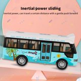 School Bus Sound Light Tour Bus Model Boy Toy Diecasts Toy Vehicles ...