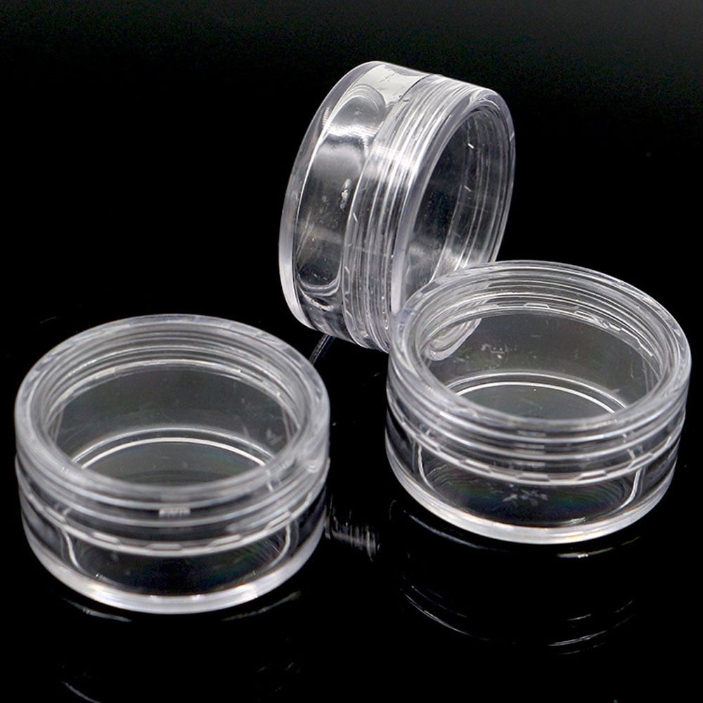 Fridja 50Pcs Clear Plastic Empty Cosmetic Sample Containers Jars Pots ...