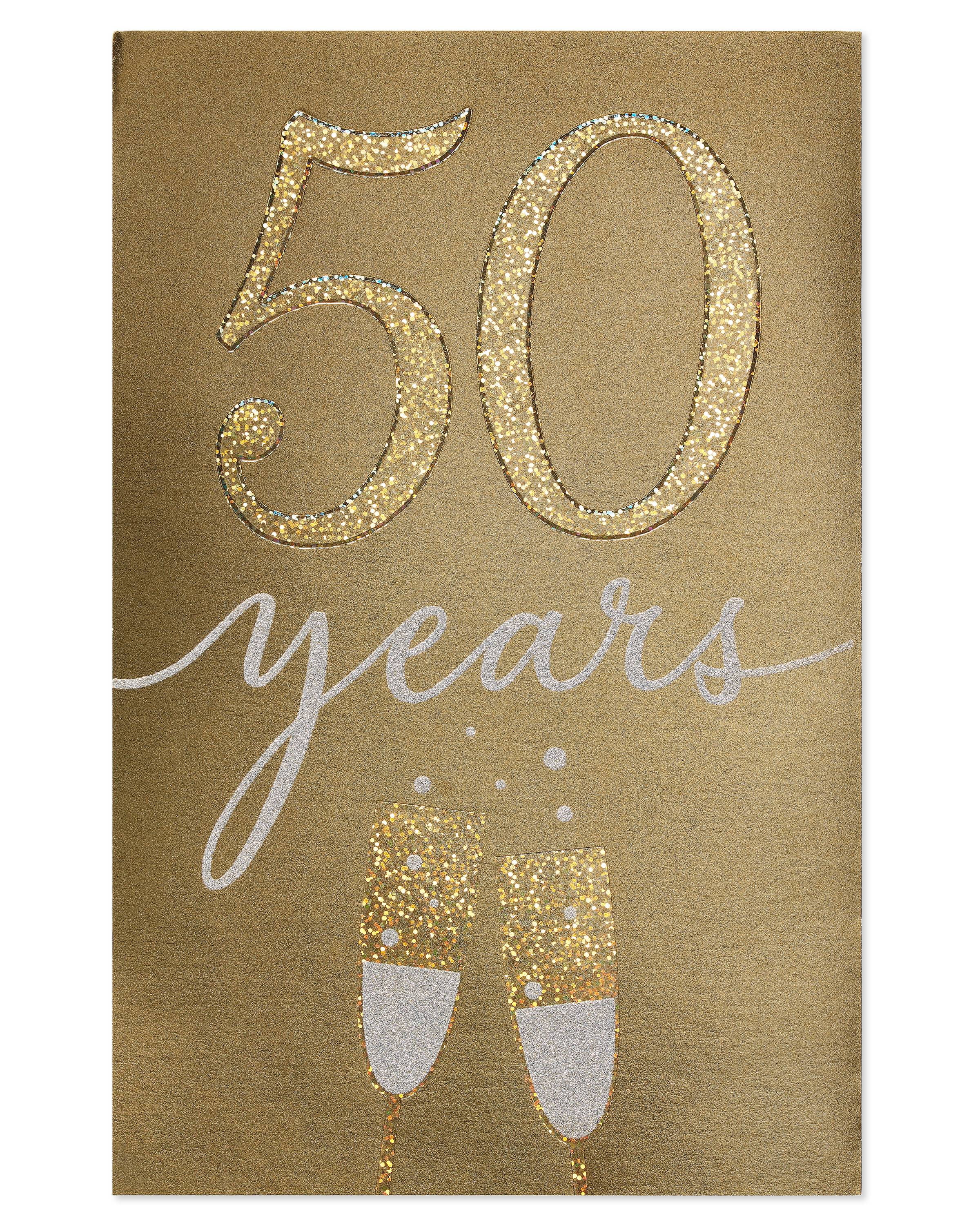American Greetings 50th Anniversary Card Golden Walmart American Greetings 50th Anniversary Card Golden Walmart