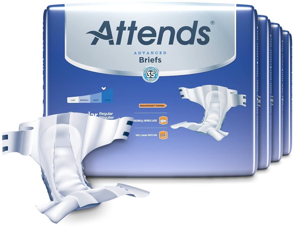 Attends Advanced Briefs with Advanced Dry-Lock Technology for Adult ...