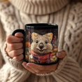 Cute Quokka in Fall Flowers, Animal Lover Gift, Coffee Cup, Tea Mug ...