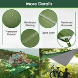 IC ICLOVER Sun Shelter Rain Fly Poly Tarp Camping Tent Cover Awning ...