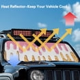Pzuqiu 52.95x16.14 inch Keep Vehicle Cool Windshield Sun Shade, Blocks ...