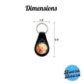Abstract Fall Autumn Leaves Design Metal Black Leather Keychain ...