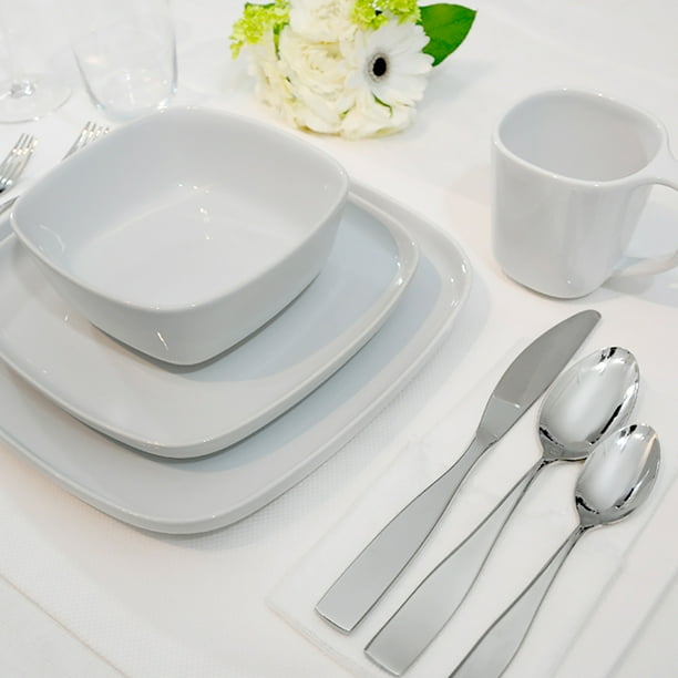 Karo 16pc Dinnerware Set White - Walmart.ca