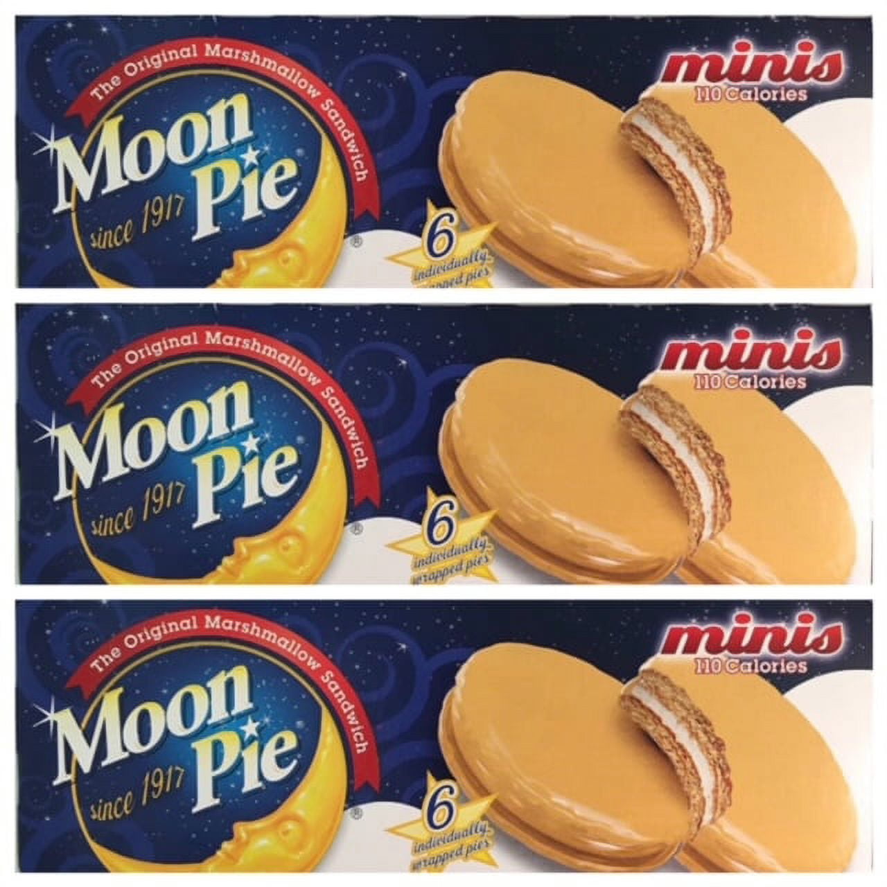 Moon Pie -Minis 3 Boxes of - Banana - 6 pies per box, 3 Boxes 18 pies ...