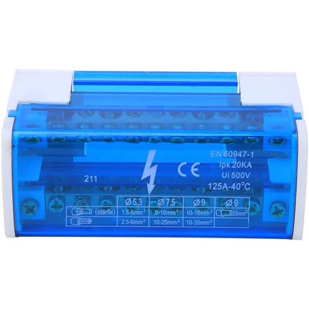 Xizioo Power Distribution Box, 2-level Single Phase Terminal ...