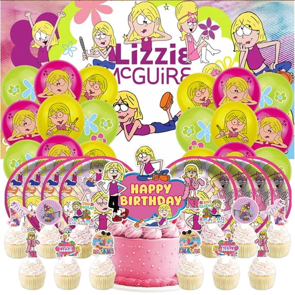 Lizzie Mcguire Birthday Supplies Plates Decorations Decor Backdrop ...