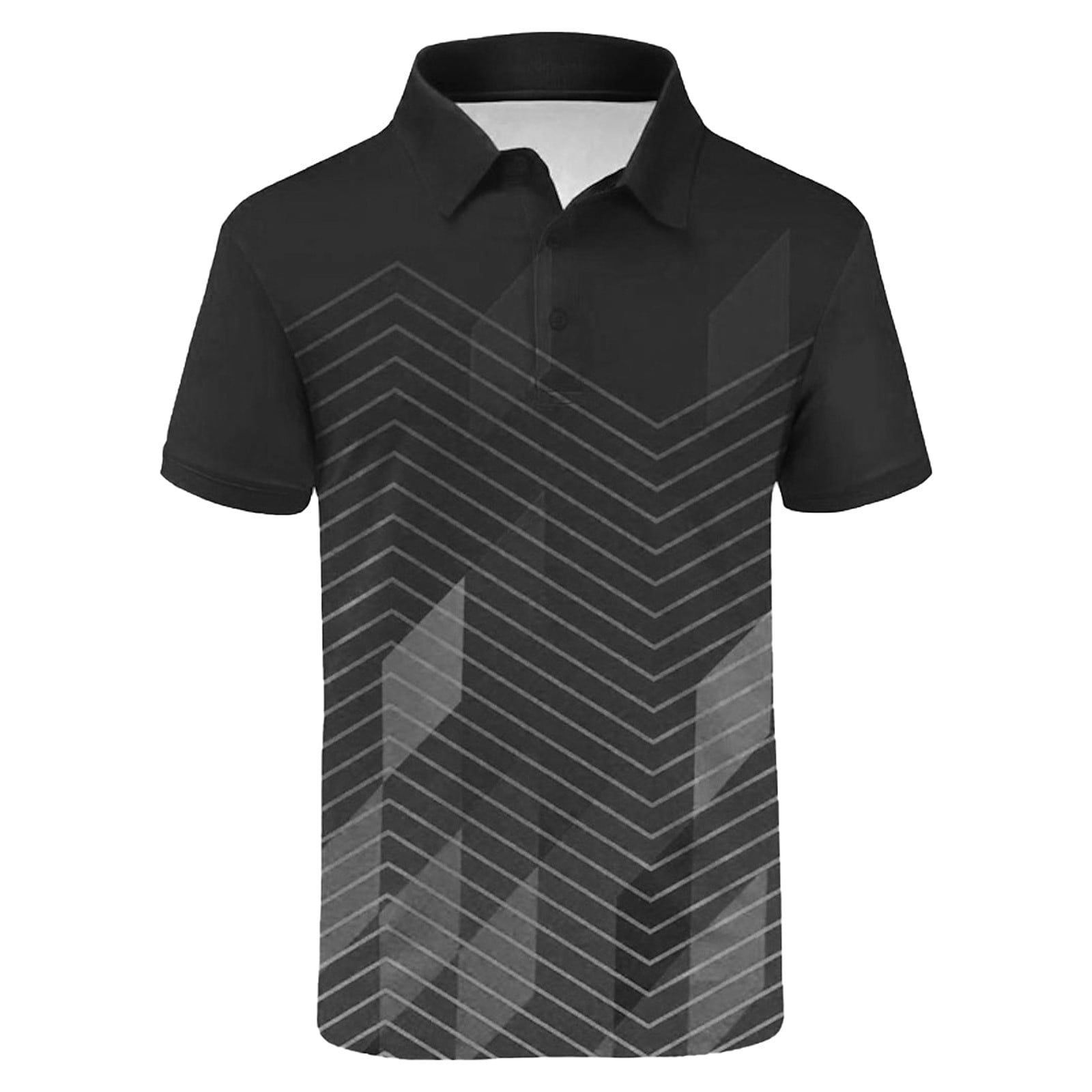 Click here for Chengzi Adult Polos For Men Short Sleeve Button Te... prices