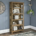 Bush Furniture Key West Tall 5 Shelf Bookcase, Reclaimed Pine - Walmart.com