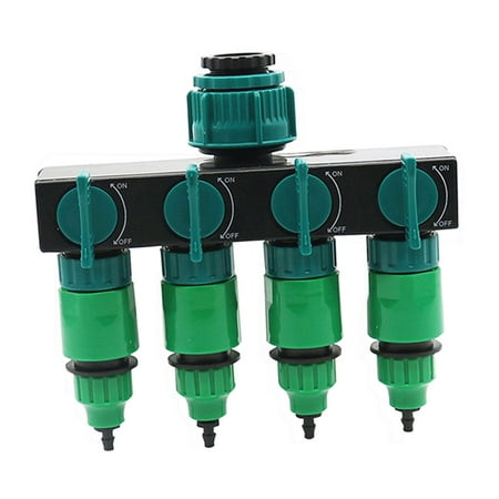 4 Ways Hose Splitter Water Taps Divider Multipurpose Multichannel 4 ...