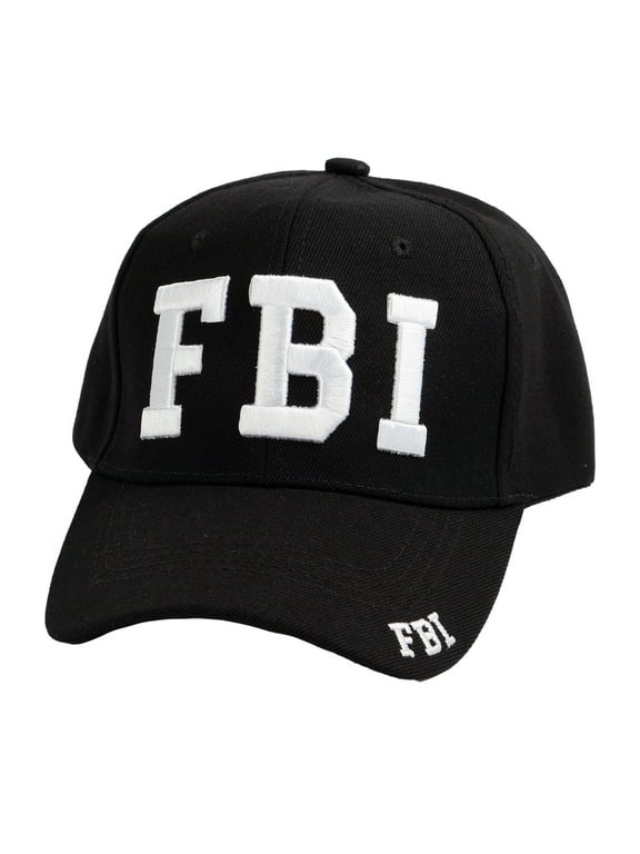 Black FBI Text Style Hat - Walmart.com