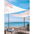 Country Flower Sun Shade Sail 8'X10' Vintage Silhouette Red Black ...
