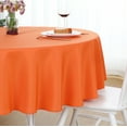 FOLINS&HOME Orange Round 60 Inch Waterproof Heavy Duty Washable ...