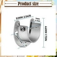1 Pcs Closet Rod Brackets,U-Shaped Heavy-Duty Flange Sockets,Metal ...