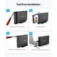 ORICO 3.5" Hard Drive Enclosure Aluminum 5Gbps USB C 3.1 to SATA HDD Enclosure 16 tb External ...