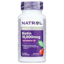 Natrol Biotin Beauty Supplements, 10000mcg Tablets for Hair Growth ...
