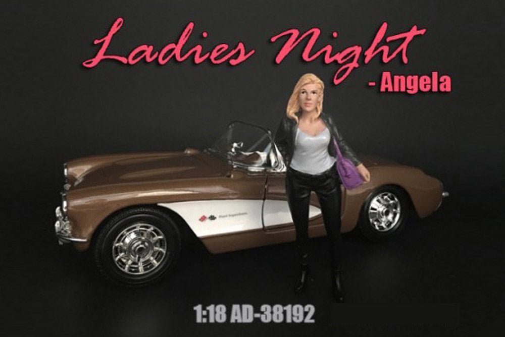 Ladies Night Angela Figure, Black and Dark Gray - American Diorama ...