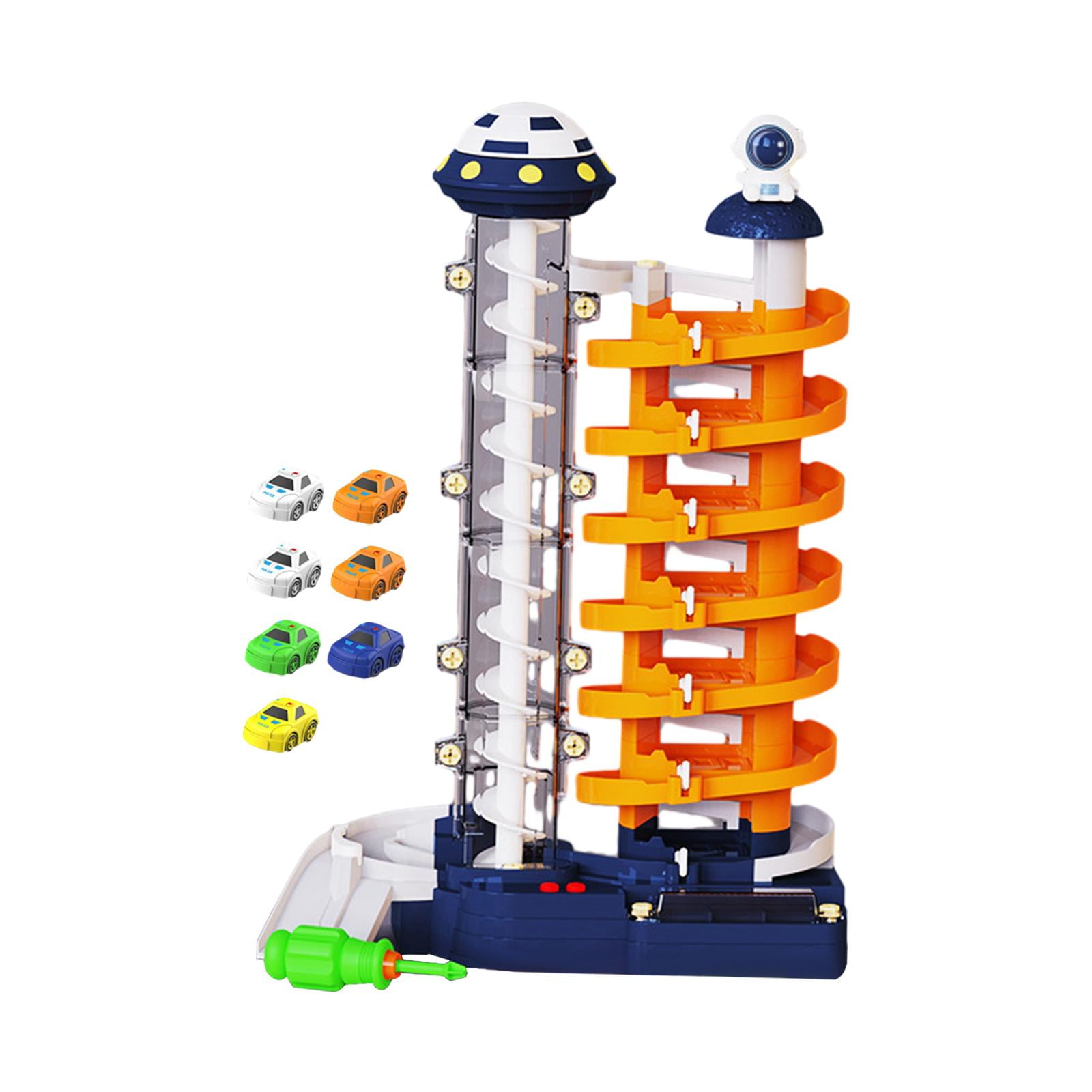 Race Car Ramp Track Toys Kid Garage Toy Set para niños y niñas de 4 a 7 ...