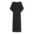 Zanzea Women Summer 3 4 Sleeve Party Lace Crochet Maxi Long Dress