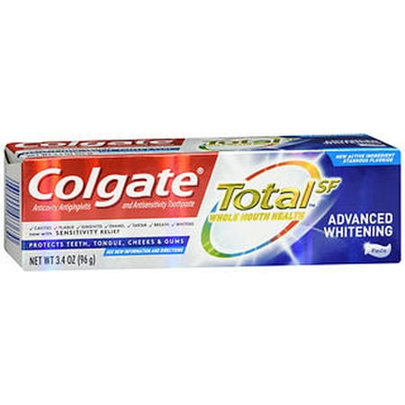 Colgate Colgate Total SF Advanced Whitening Toothpaste, 3.4 Oz ...