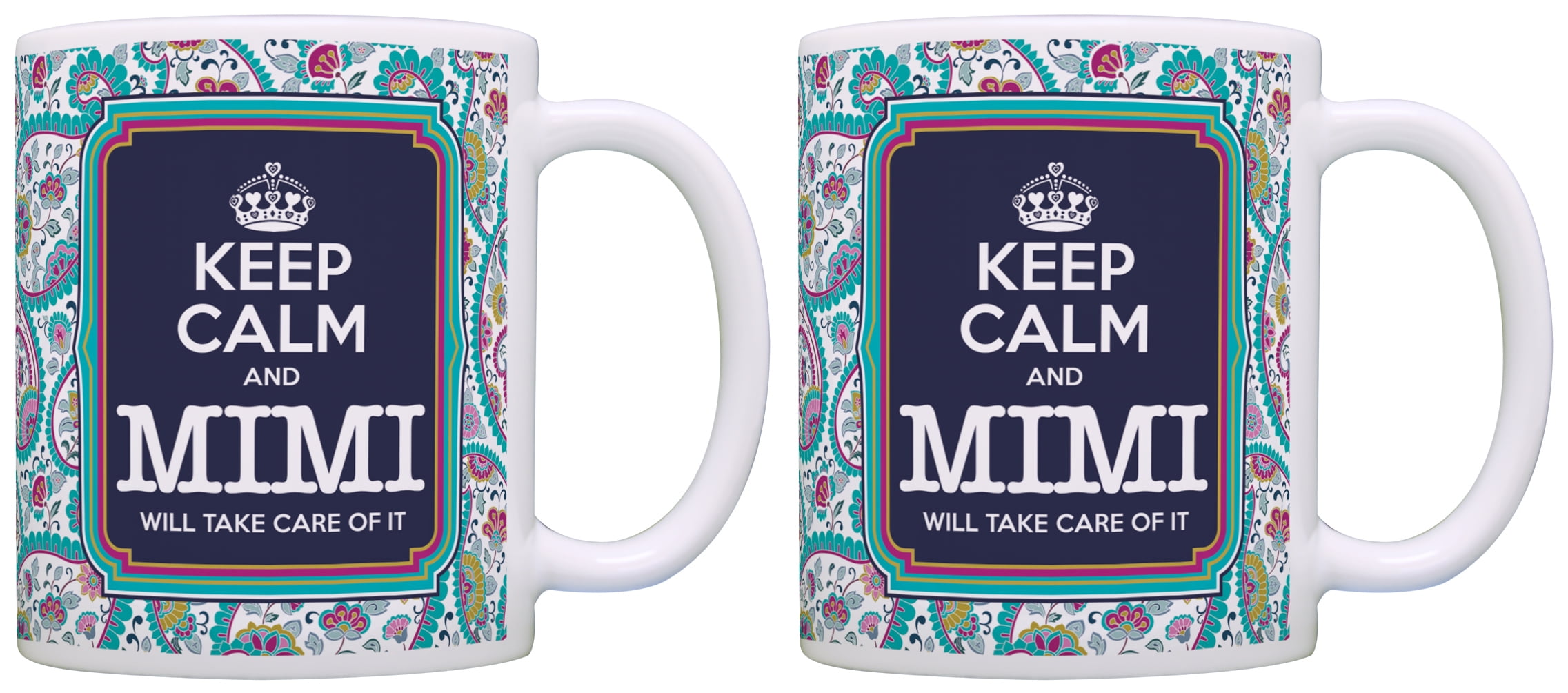 ThisWear Funny Mimi Mug Set Keep Calm Funny Mugs for Mimi Grandma Gifts ...