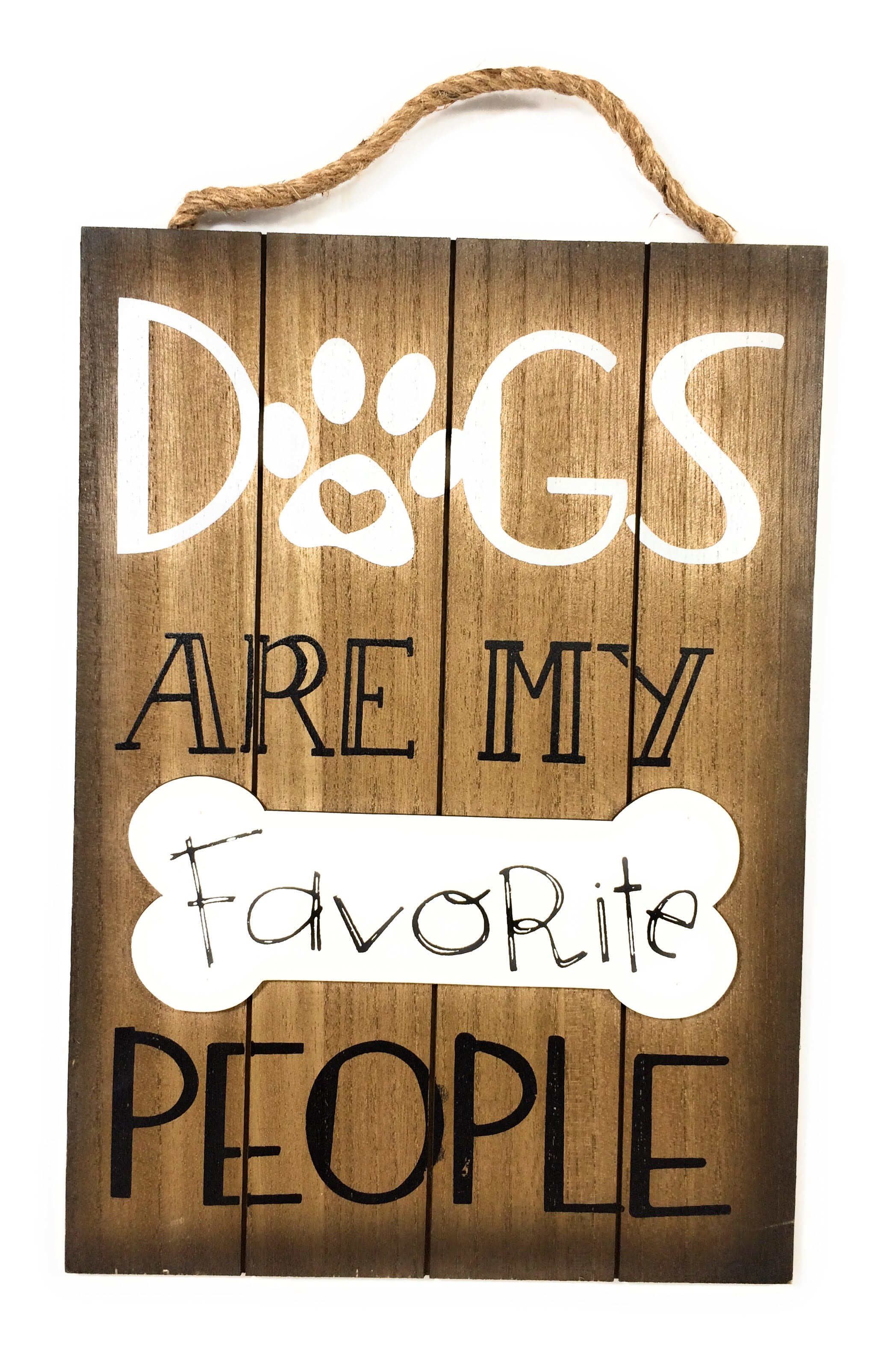 Rustic Dogs Are My Favorite People Wooden Sign - Walmart.com