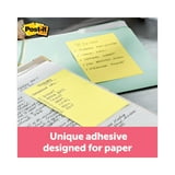 Post-it Original Pads in Canary Yellow, Note Ruled, 4" x 6", 100 Sheets ...