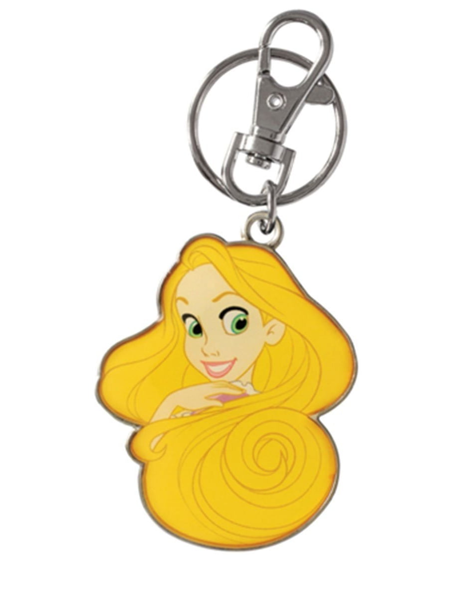 Metal Key Chain - Disney - Princess - Rapunzel Two sided Colored Pewter ...