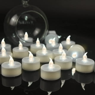 12PCS LED Tea Light Candles Realistic Flickering Battery Operated ...