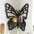 Artilady Crystal Shelf Display -2 Pcs Butterfly Floating Shelves for ...