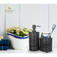 Autumn Alley Farmhouse Toothbrush Holder – Rustic Black Metal Bathroom ...