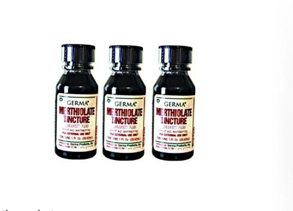 MERTHIOLATE TINCTURE 1oz FIRST AID ANTISEPTIC QTY-3 by Merthiolate ...