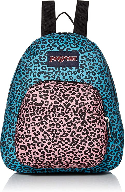 JanSport Half Pint Mini Backpack - Peacock Blue Leopard Life - Walmart.com