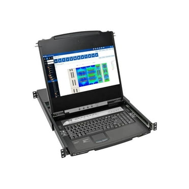 Eaton Tripp Lite Series 8-Port IP Rack Console Cat5 KVM Switch 19" LCD ...
