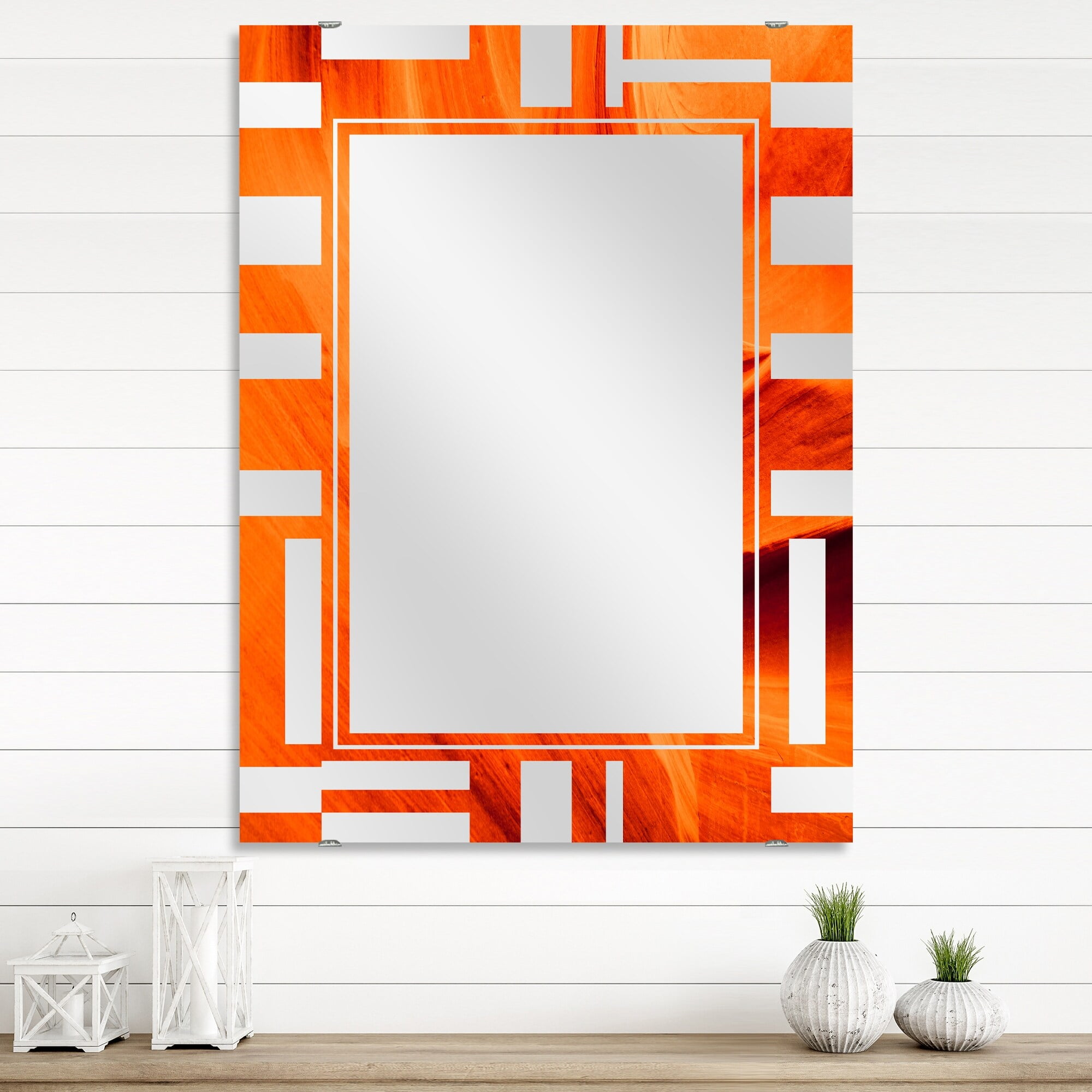 DESIGN ART Designart 'Orange Upper Antelope Canyon' Landscape Printed ...