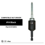 Sammys 8113910 #14 Black Hex Nut Driver for Vertical Rod Anchor ...
