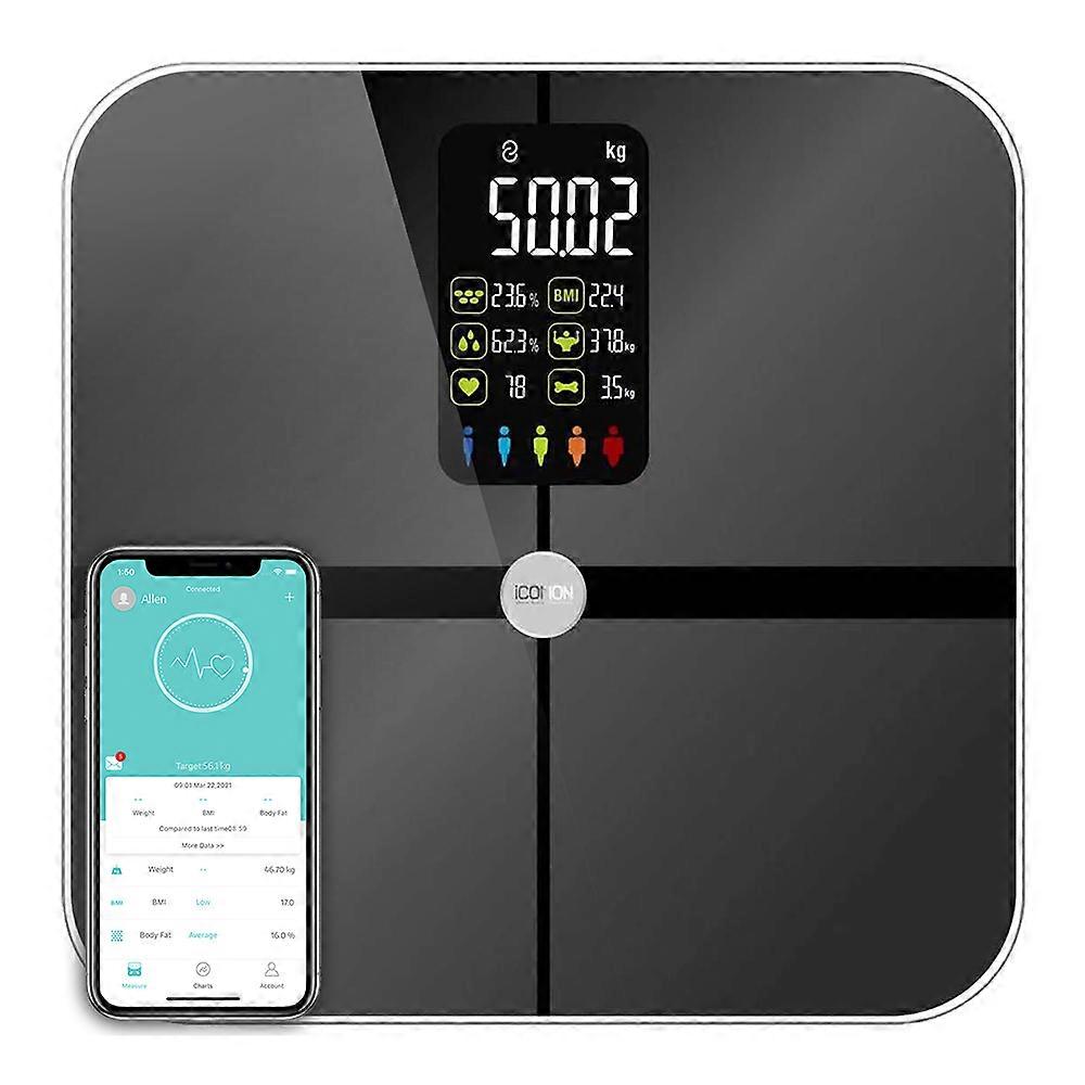 Báscula de peso corporal y grasa shaofei Digital con Bluetooth ...