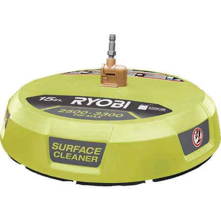 Ryobi 15 Inch 3300 PSI Surface Cleaner with Dual Rotating Water Jets ...