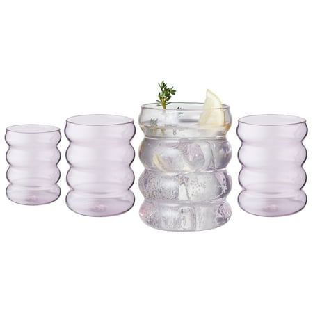 Bolla Rosé Rounded Bubble Drinking Glasses - Set Of 4 | Walmart Canada