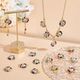 26Pcs 26 Styles Acrylic Glass Seed Beaded Pendants with Copper Wire ...
