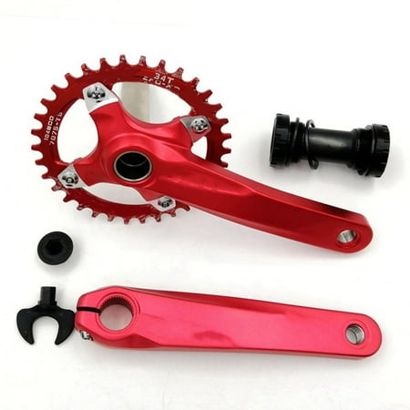 Bicycle Crankset Hollow Integrated Mountain Bike Crank Single Speed ...