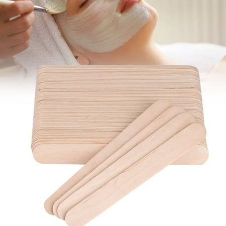 Wooden Waxing Stick - 100Pcs/Bag Waxing Stick Spatula Applicator ...
