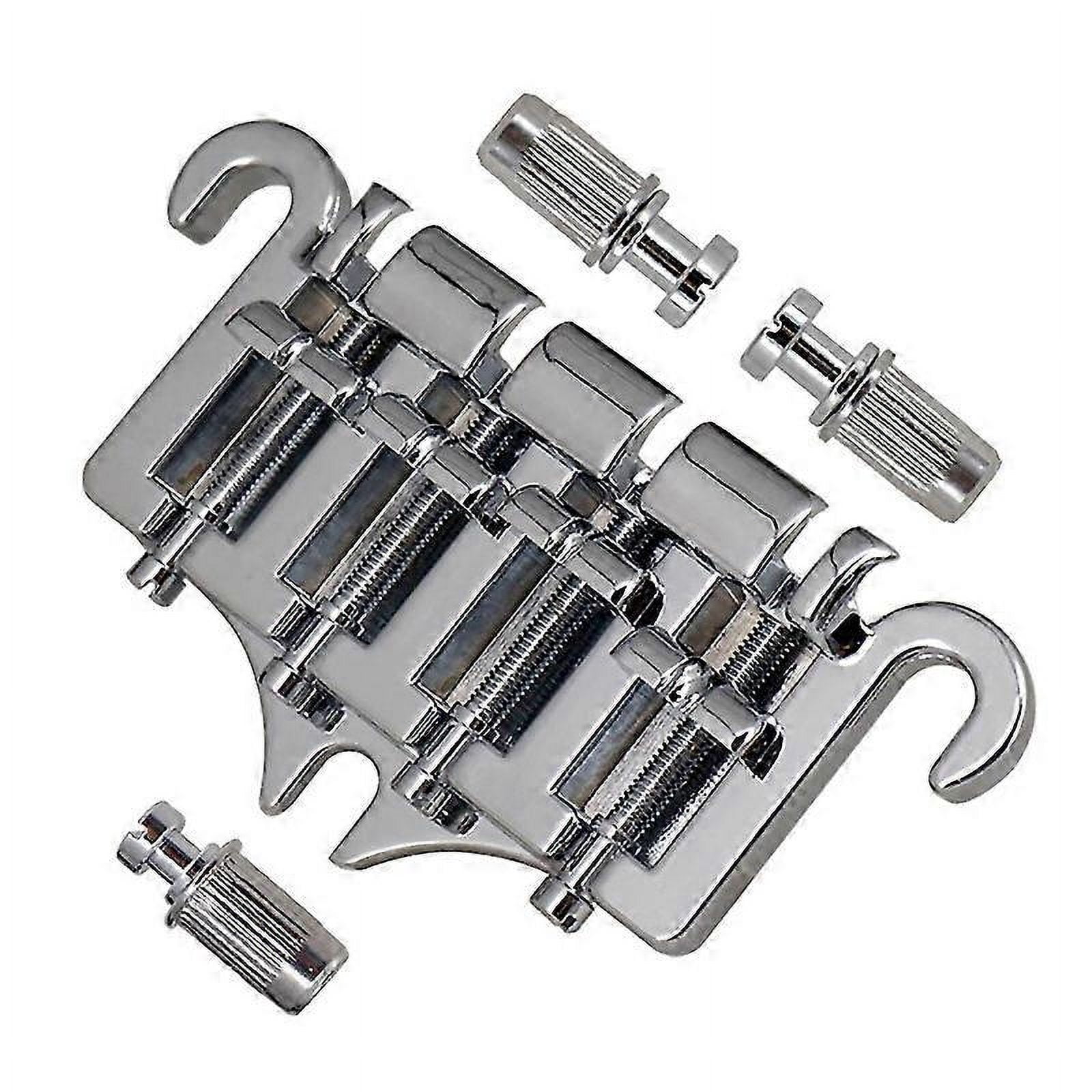 3 Point 4 String Bass Bridge Tailpiece Zinc Alloy Bridges With Saddle ...
