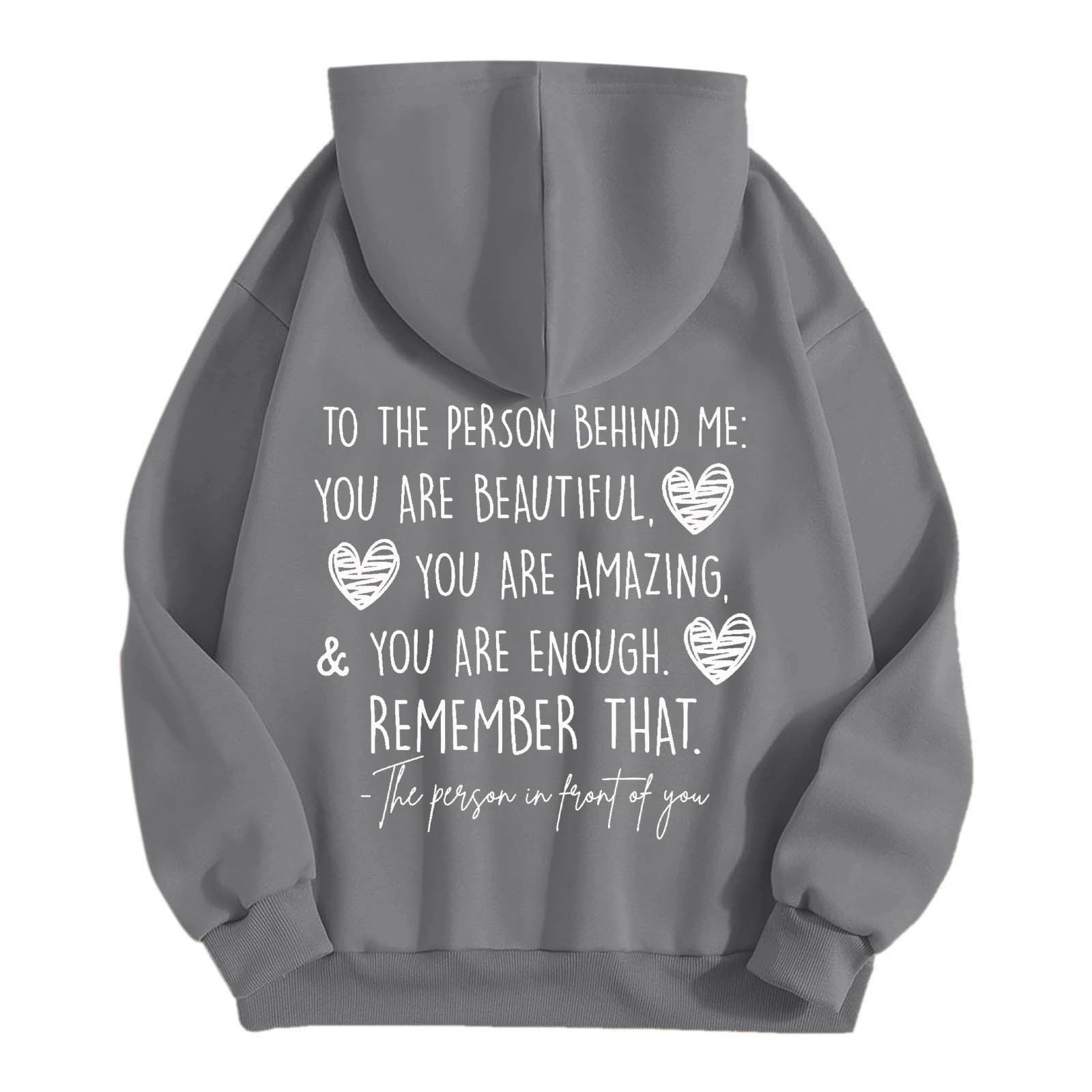 Click here for Awzxde White Hoodie Women You Are Enough Dear Pers... prices