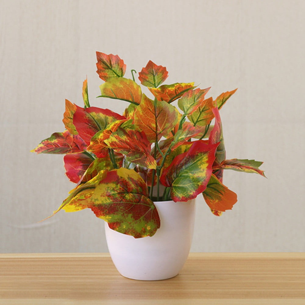 Fule Artificial Plants Bonsai Flower Foliage Plant Simulation Pot ...