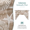 Brown Anchor Nautical Kitchen Swag Valances for Windows, Coastal Beach ...