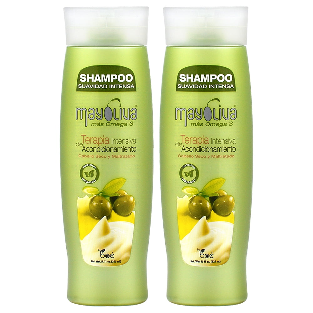 Boe Mayoliva Mas Omega 3 Shampoo 325ml 11oz (Pack of 2) - Walmart.com